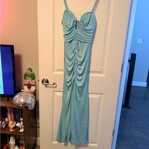 Bardot | Dresses | Nwt Bardot Adalyn Ruched Dress In Aqua Size Small ...